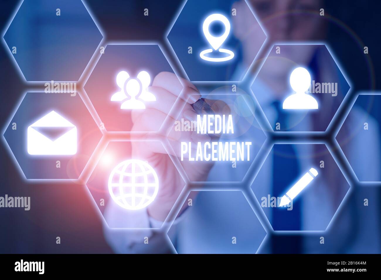 Writing note showing Media Placement. Business concept for the method ...