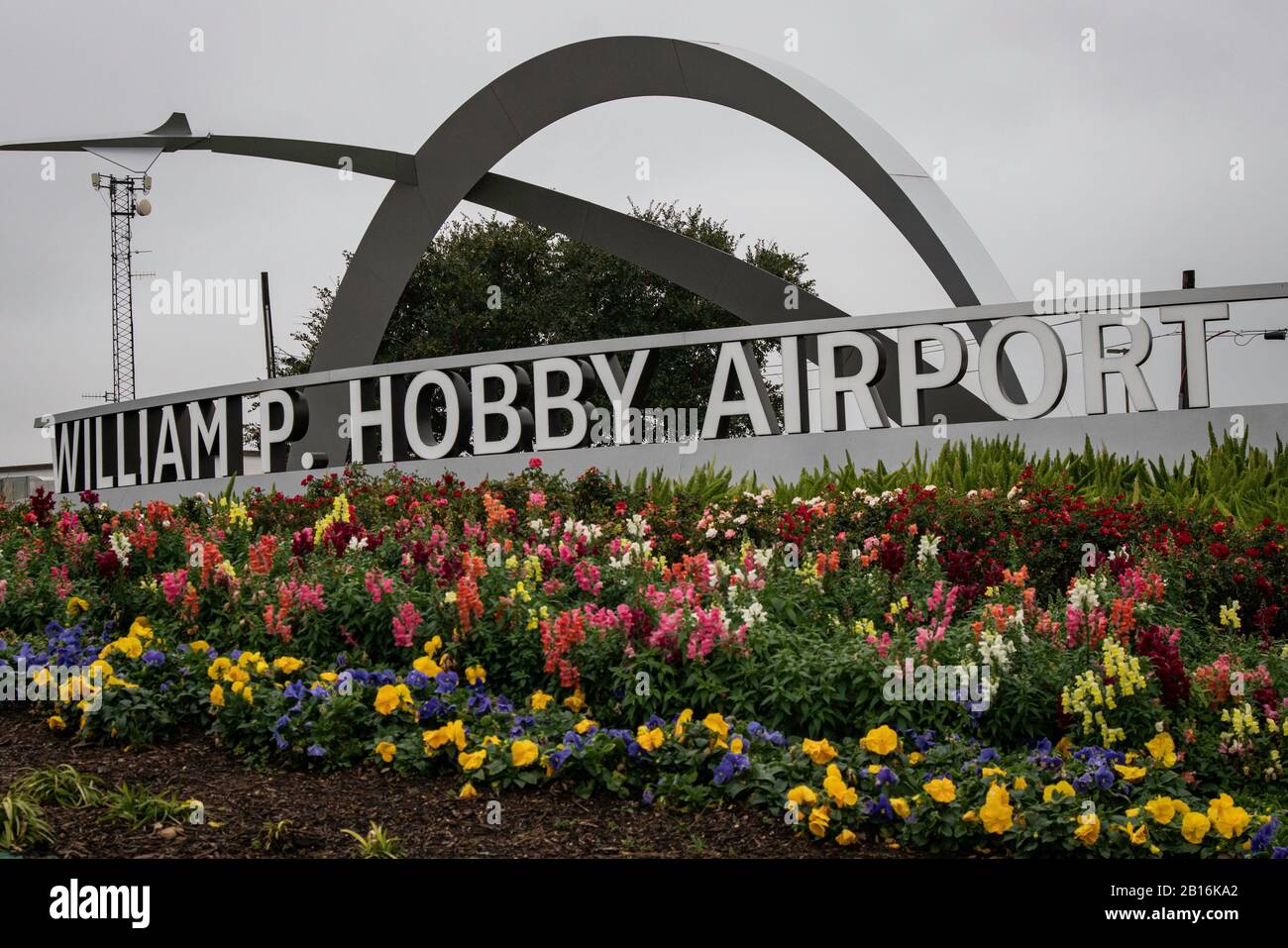Houston, Texas - February 23, 2020: William P. Hobby Airport (HOU) sign ...