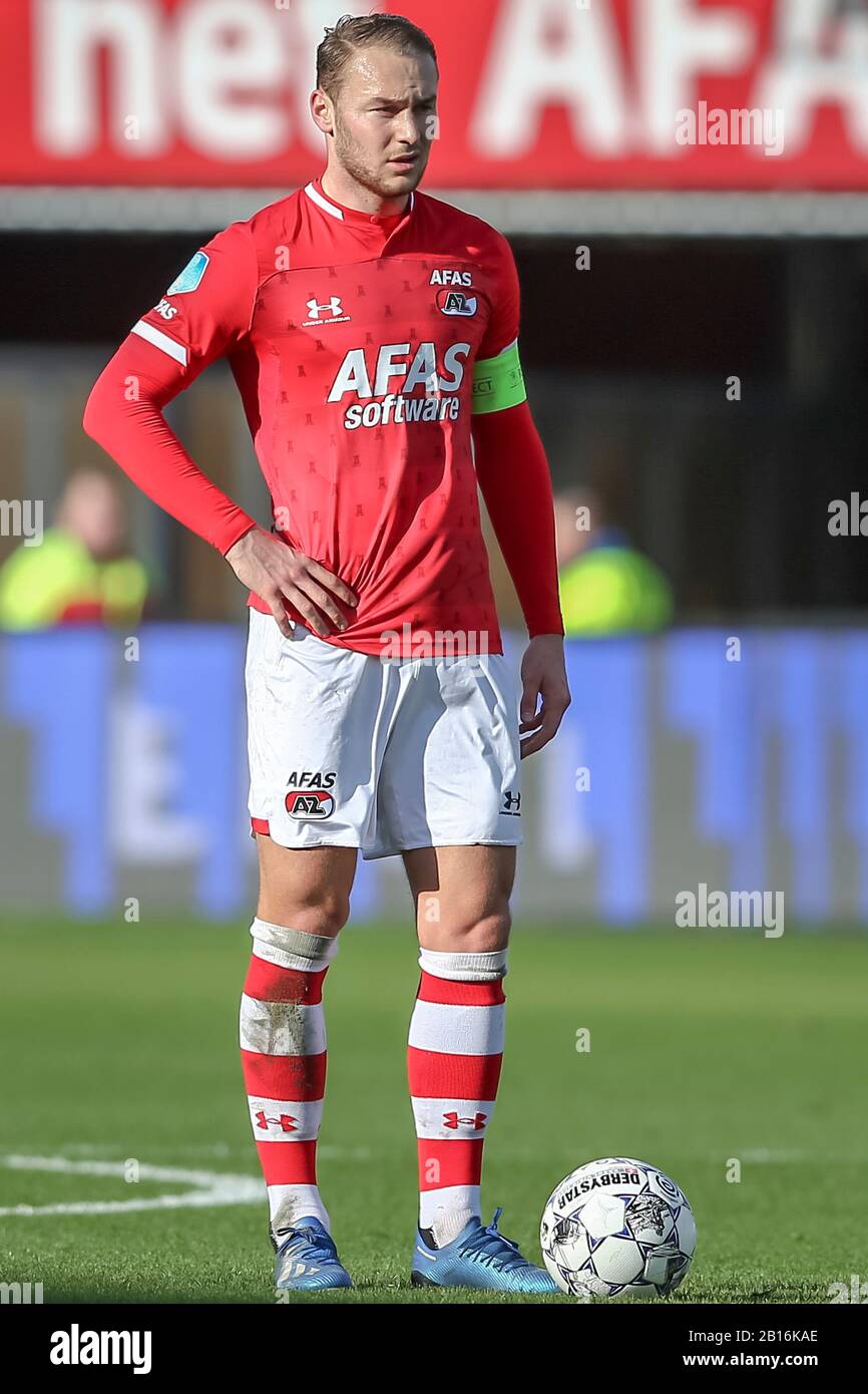 Alkmaar, Netherlands. 23rd Feb, 2020. ALKMAAR, 23-02-2020, AFAS stadium ...