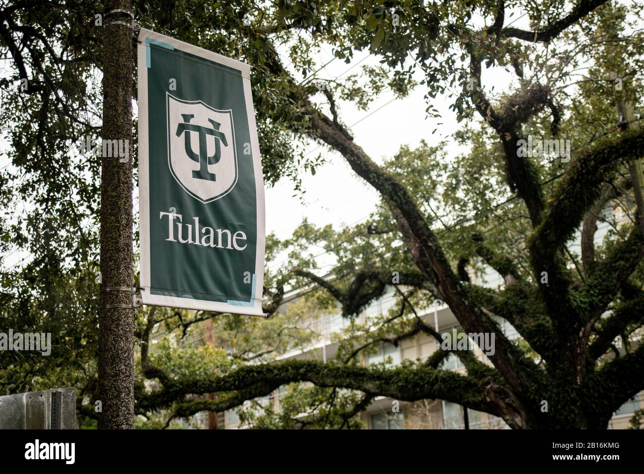 New Orleans, Louisiana - February 10, 2020: Tulane University college ...