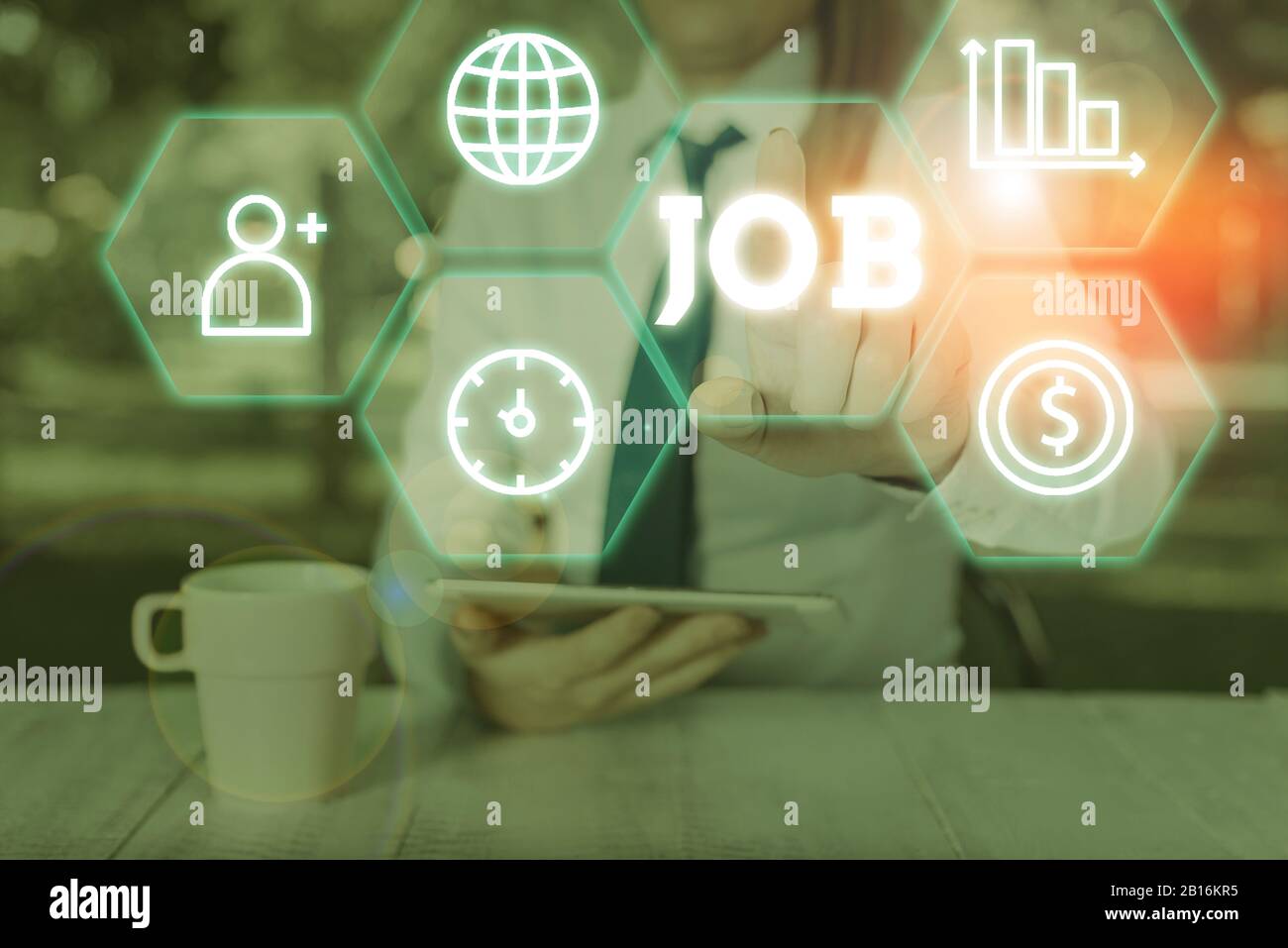 Handwriting text writing Job. Conceptual photo A paid position of ...