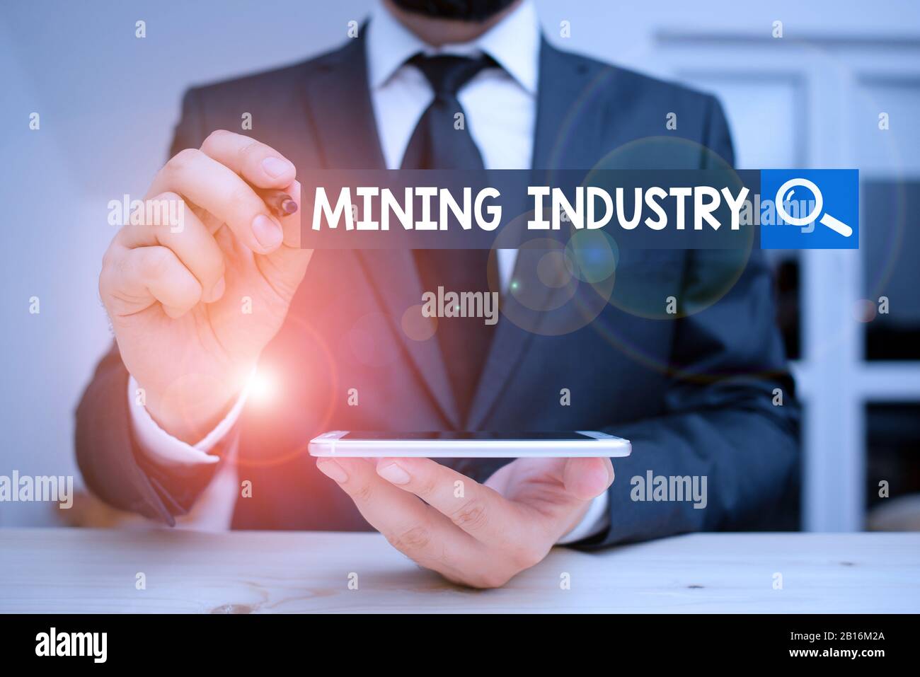 Conceptual hand writing showing Mining Industry. Concept meaning ...