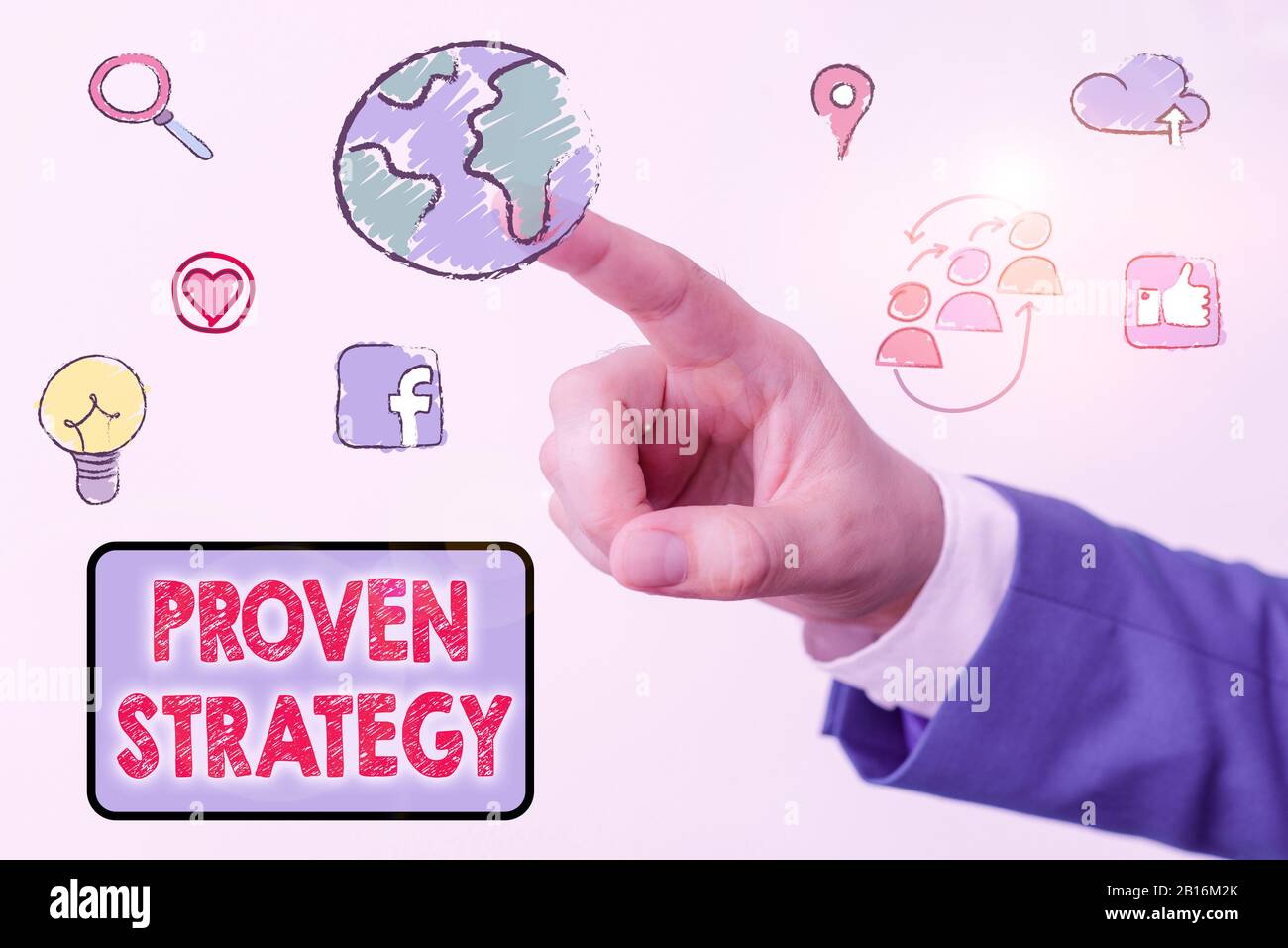 Conceptual hand writing showing Proven Strategy. Concept meaning ...