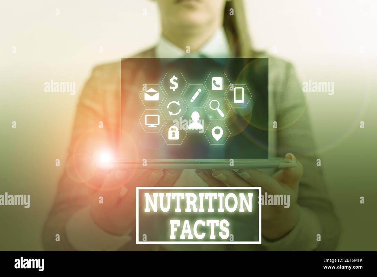 Conceptual hand writing showing Nutrition Facts. Concept meaning ...