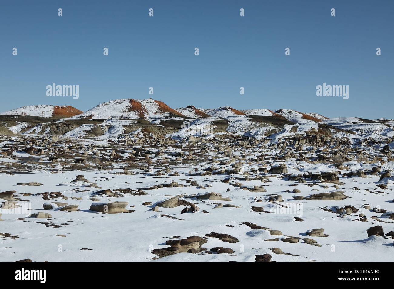 Bisti badlands, De-na-zin wilderness area, New Mexico Stock Photo - Alamy