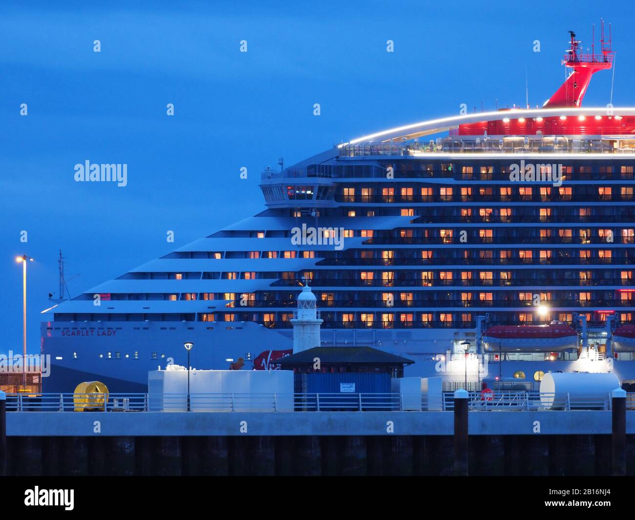 Dover, Kent, UK. 23rd Feb, 2020. Fireworks in Dover harbour this ...