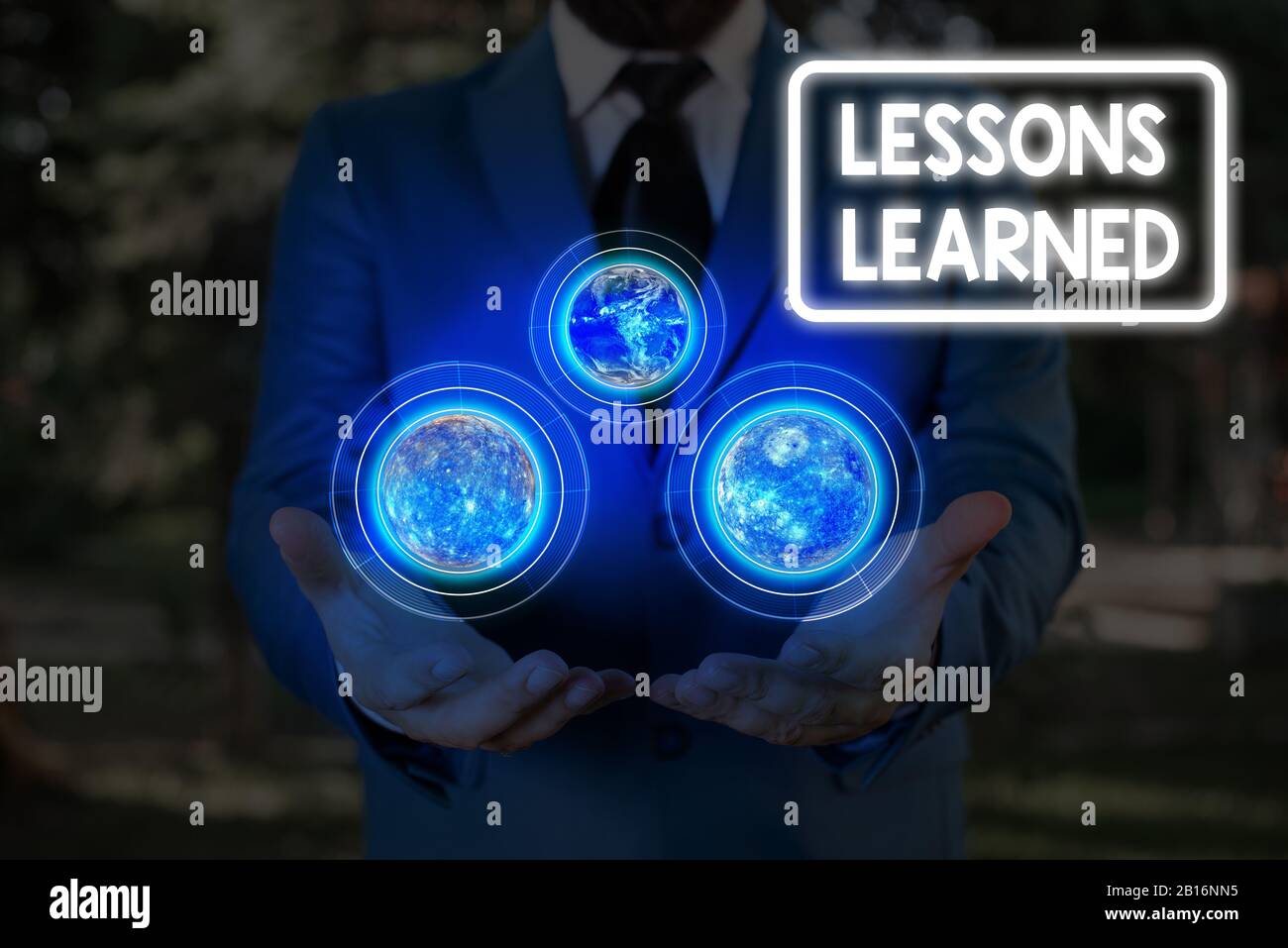 Handwriting text Lessons Learned. Conceptual photo the knowledge or ...