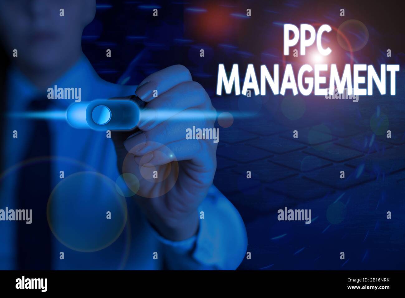 Handwriting text writing Ppc Management. Conceptual photo process of ...