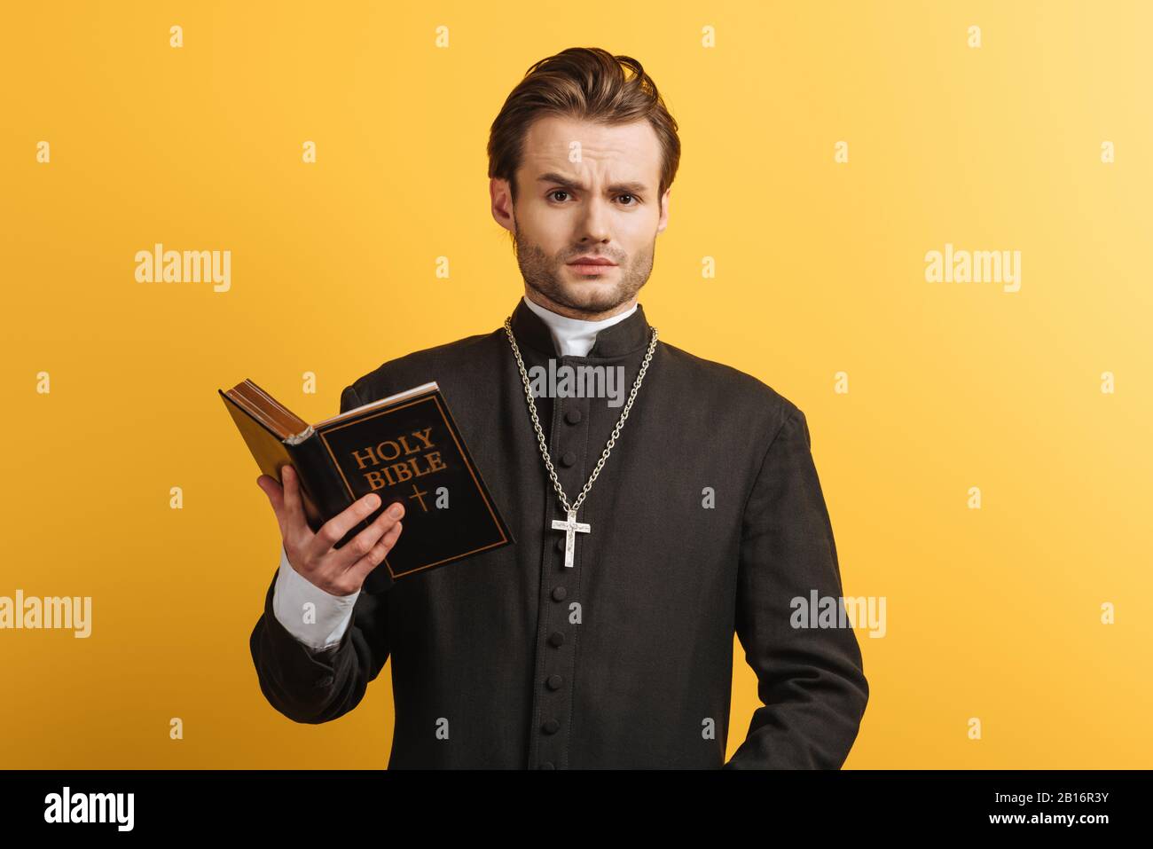 Christian priest man surprised hi-res stock photography and images - Alamy