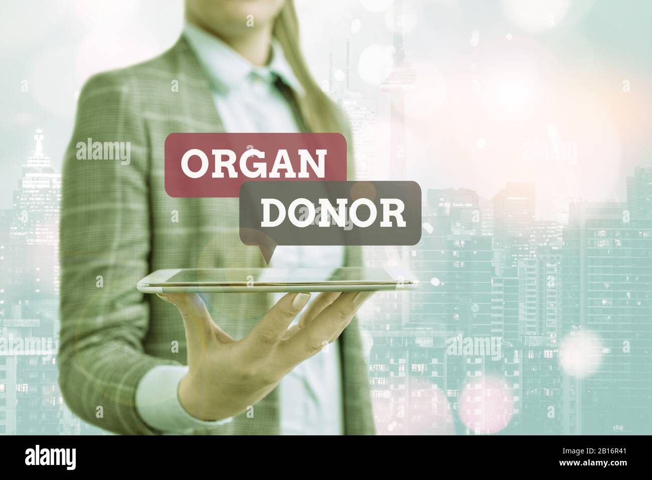 Conceptual hand writing showing Organ Donor. Concept meaning the act of ...