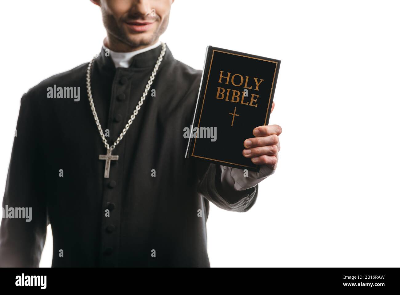 Young priest holy bible hi-res stock photography and images - Alamy