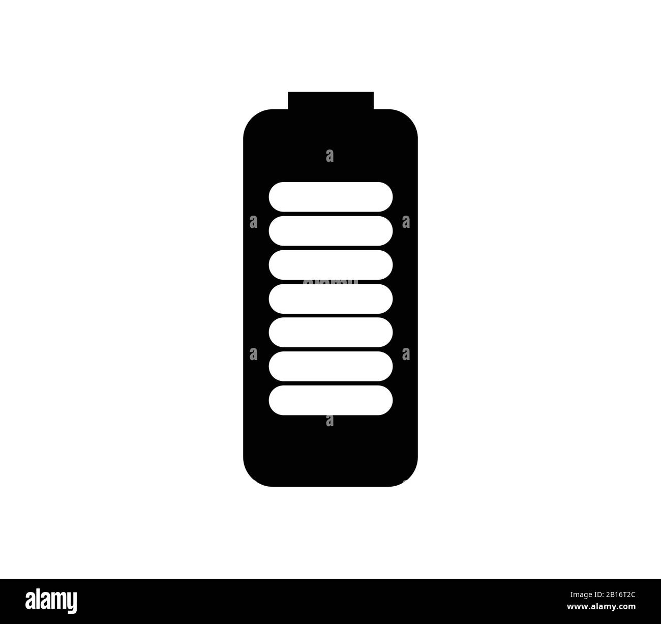 battery icon illustrated in vector on white background Stock Vector ...