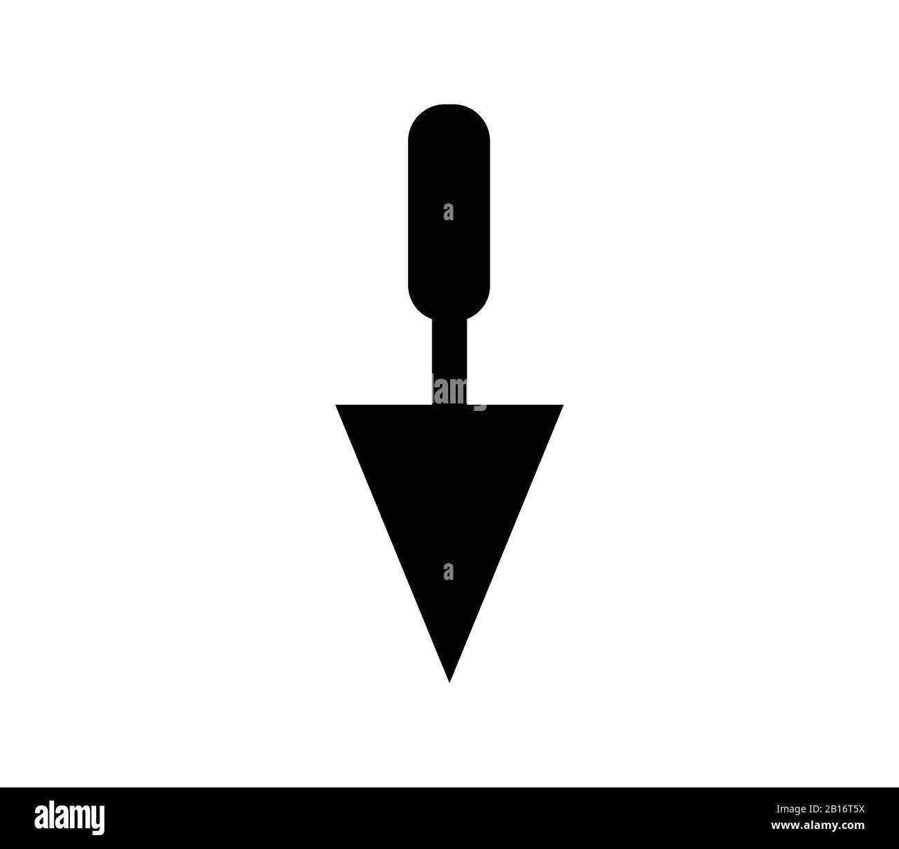 trowel icon illustrated in vector on white background Stock Vector ...