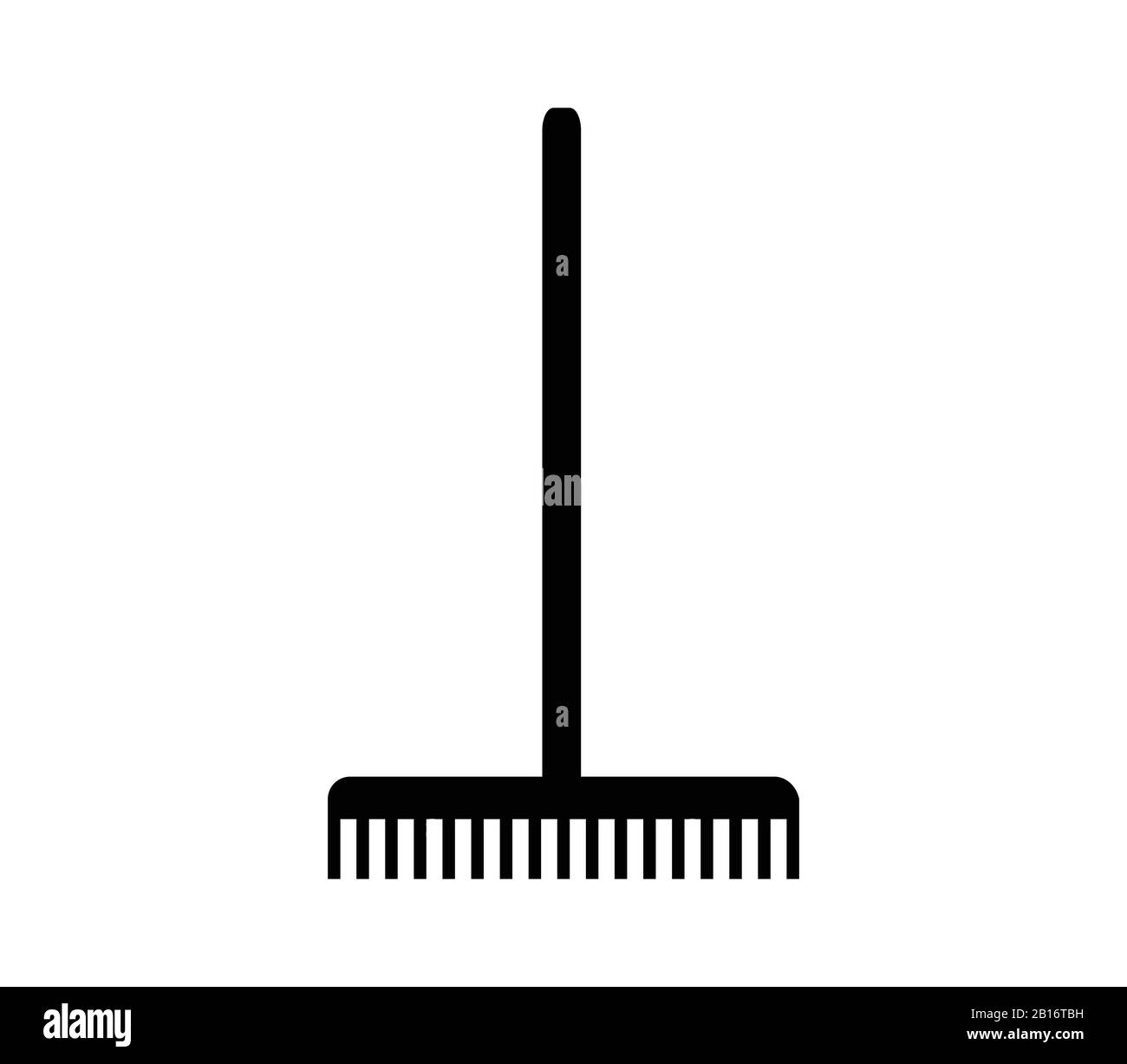 rake icon illustrated in vector on white background Stock Vector Image ...