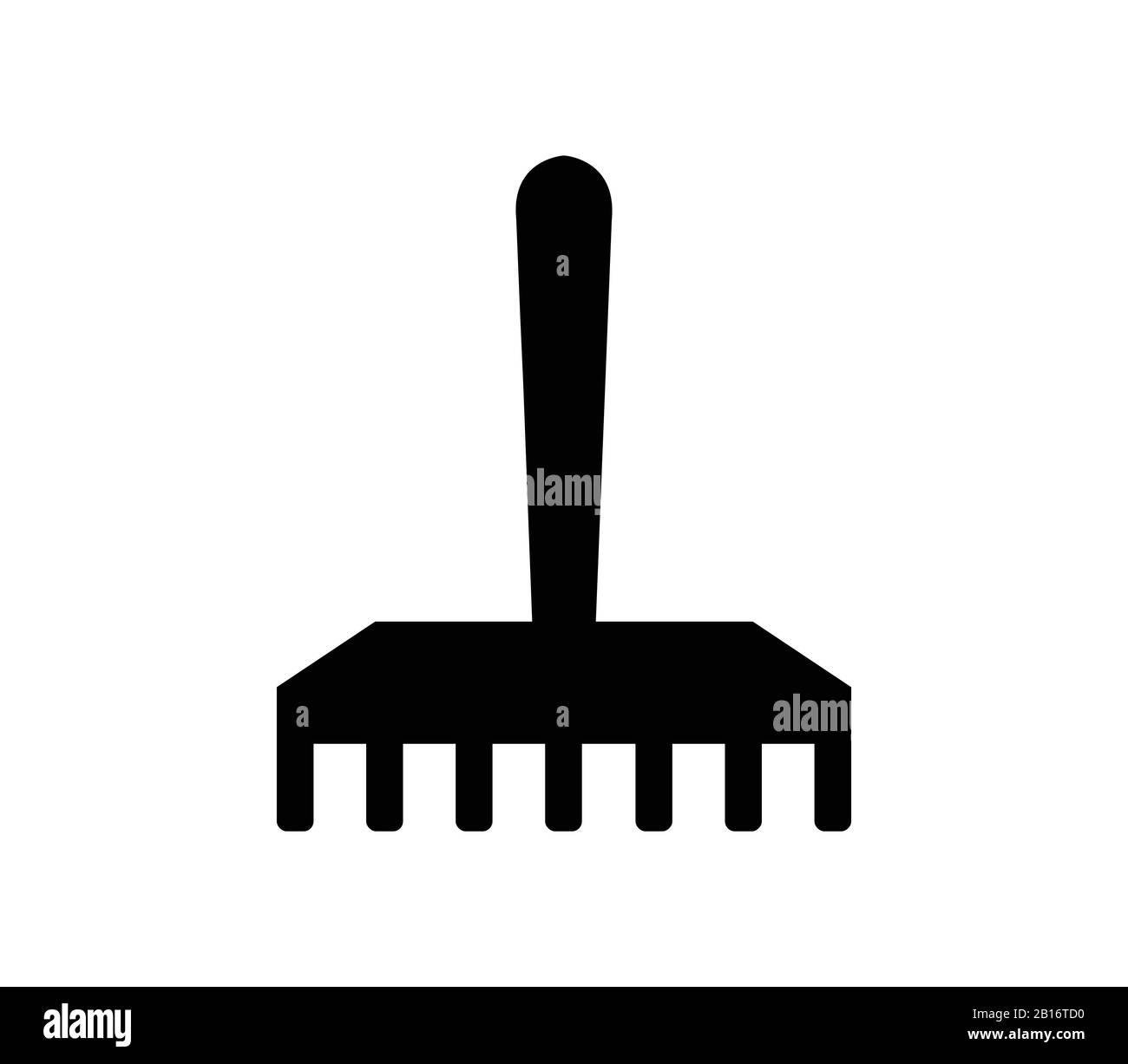 rake icon illustrated in vector on white background Stock Vector Image ...