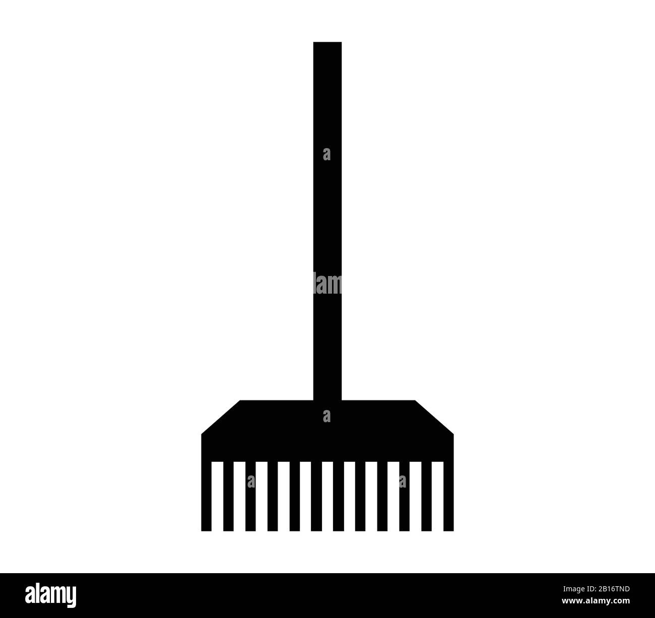 rake icon illustrated in vector on white background Stock Vector Image ...