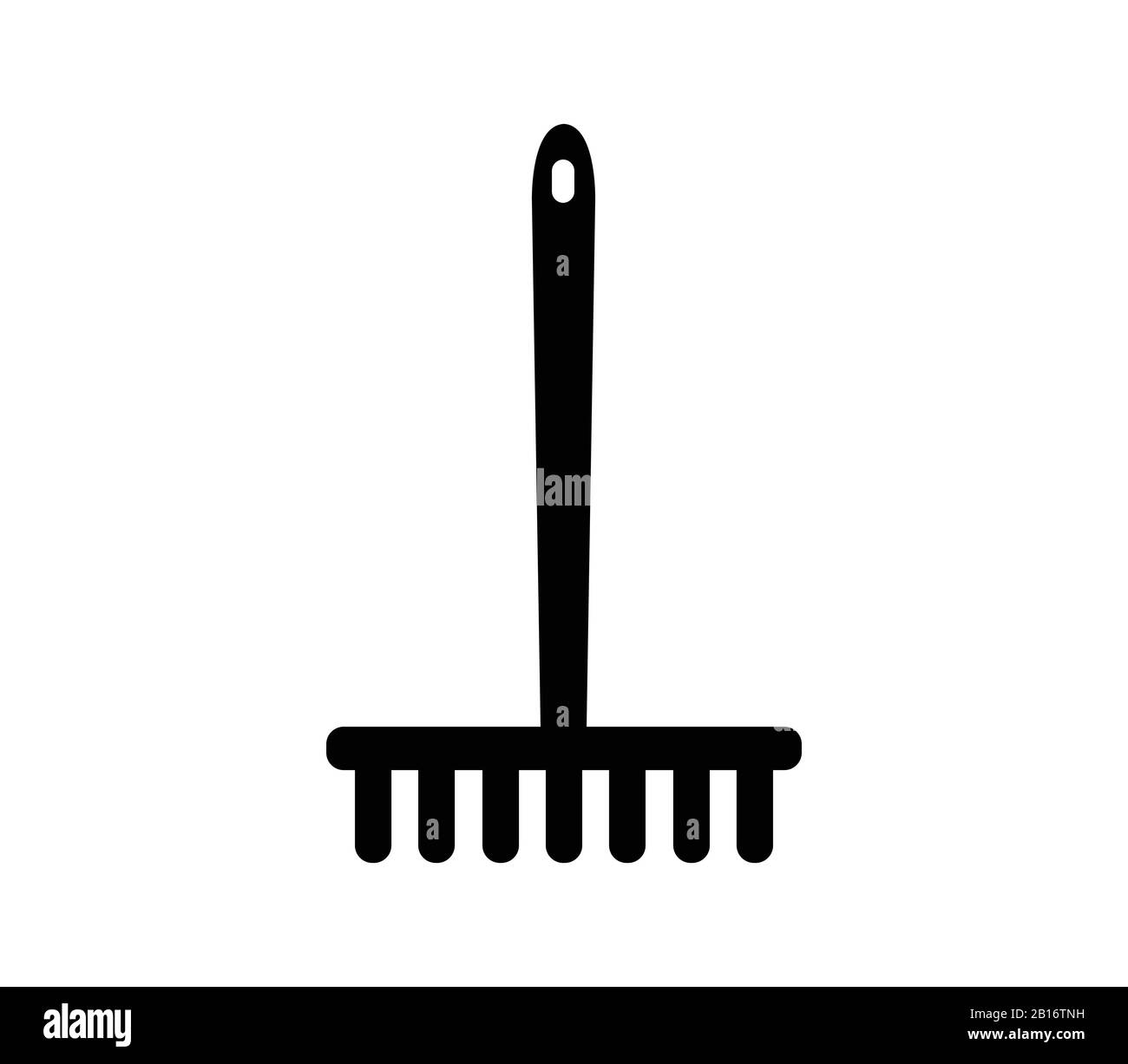 rake icon illustrated in vector on white background Stock Vector Image ...