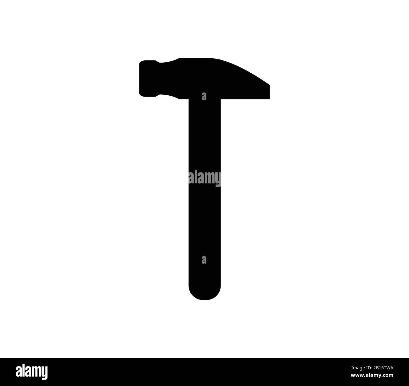 hammer icon illustrated in vector on white background Stock Vector ...