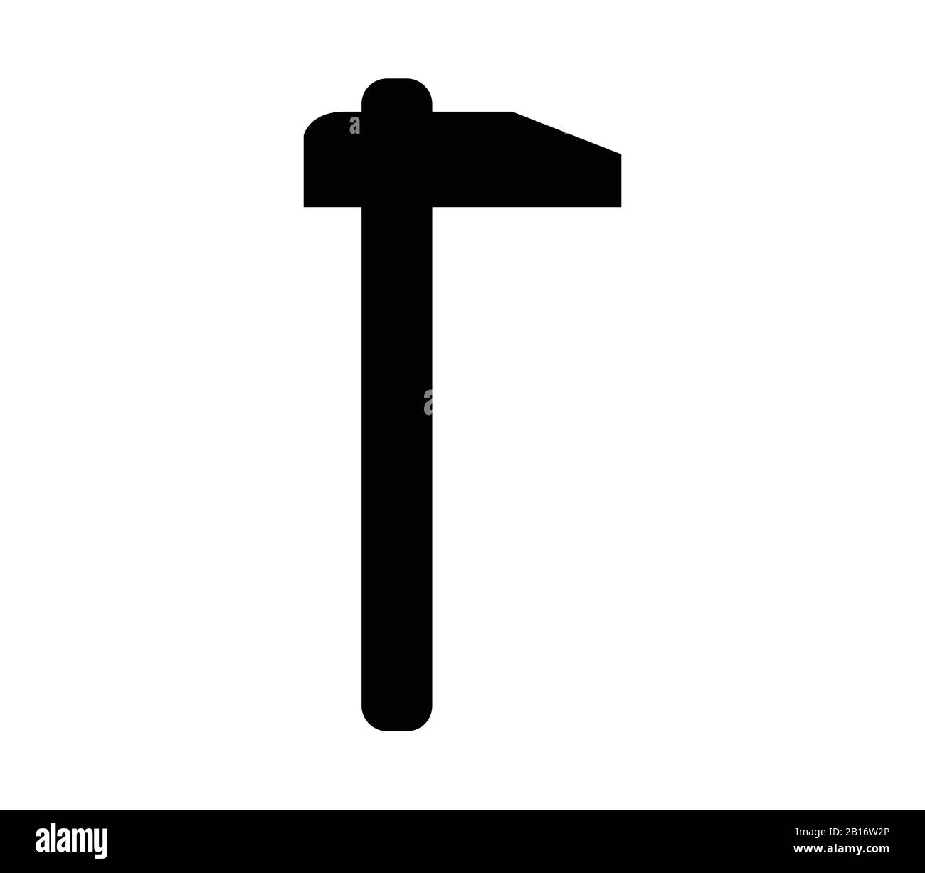 hammer icon illustrated in vector on white background Stock Vector ...