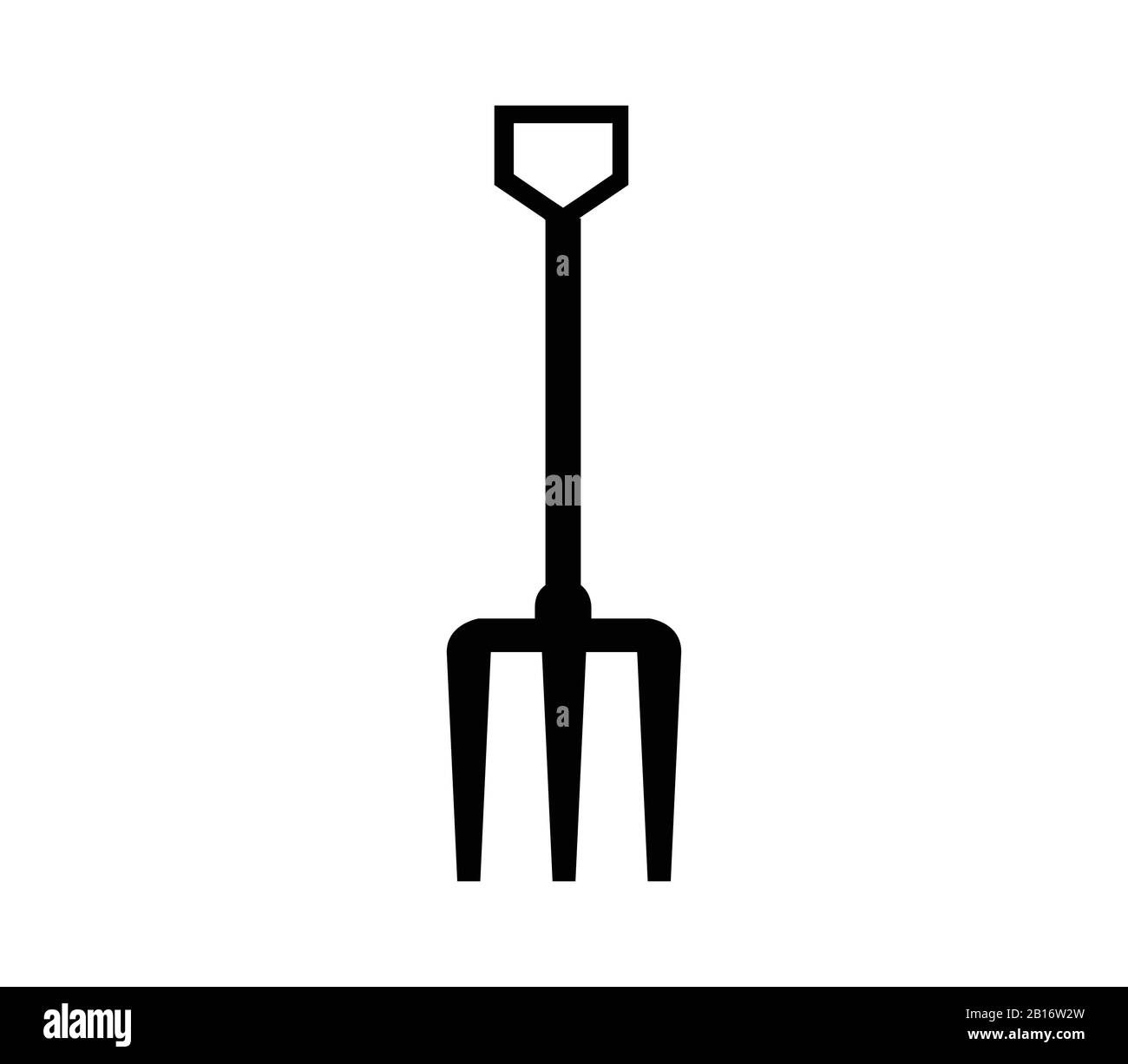 rake icon illustrated in vector on white background Stock Vector Image ...