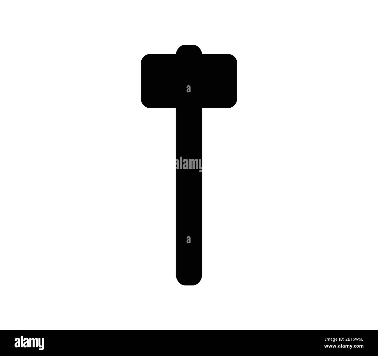 hammer icon illustrated in vector on white background Stock Vector ...