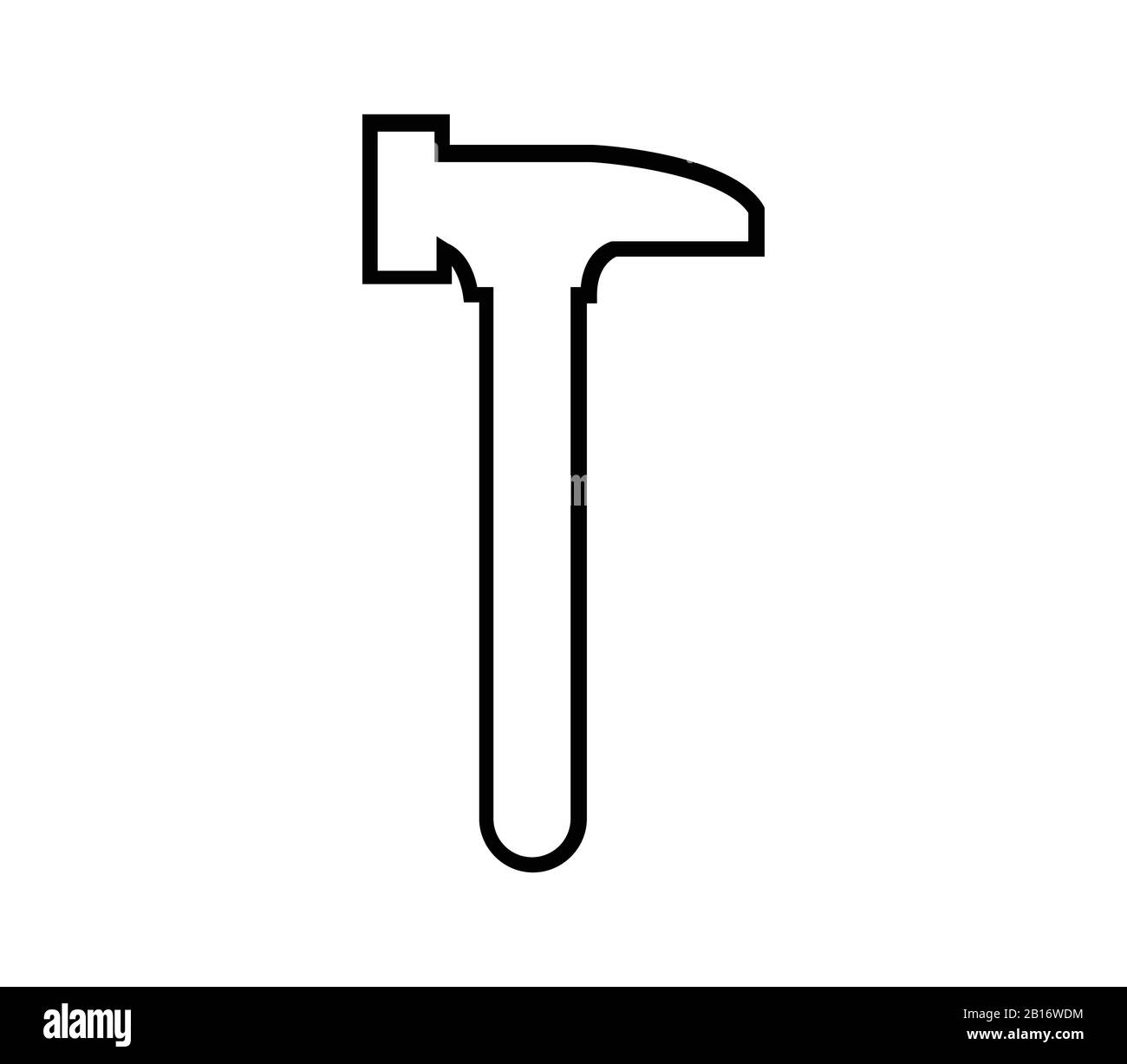 hammer icon illustrated in vector on white background Stock Vector ...