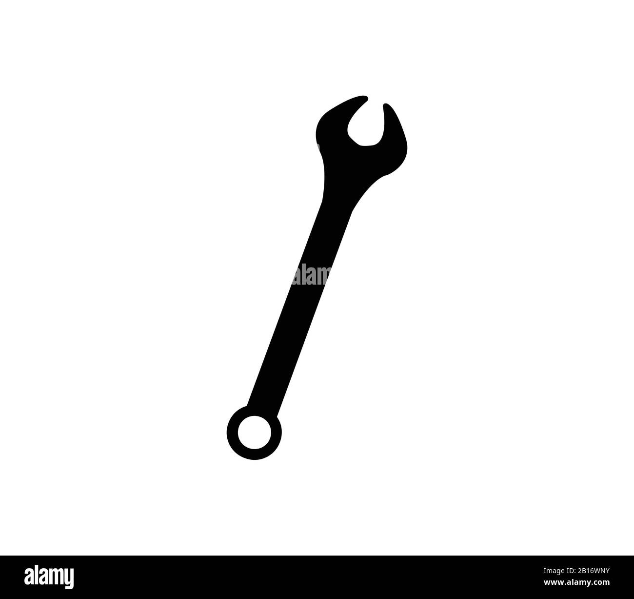 wrench icon illustrated in vector on white background Stock Vector ...