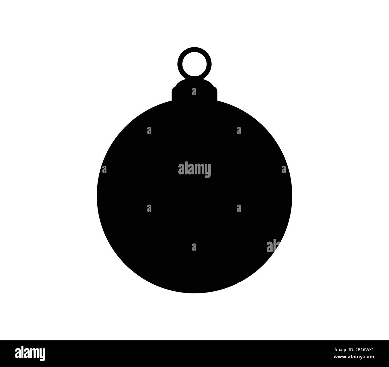 christmas ball icon illustrated in vector on white background Stock ...