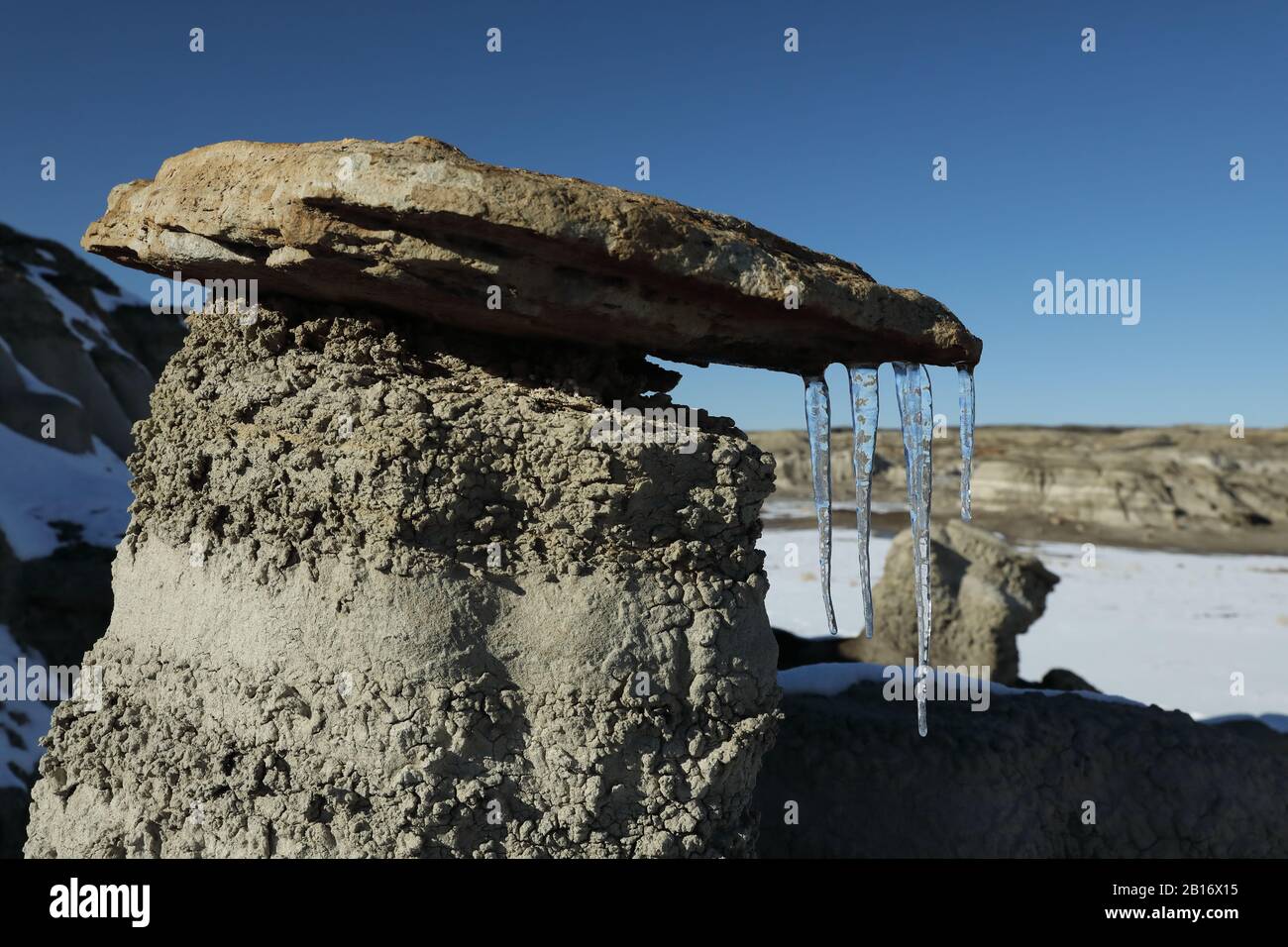 Bisti badlands, De-na-zin wilderness area, New Mexico Stock Photo - Alamy