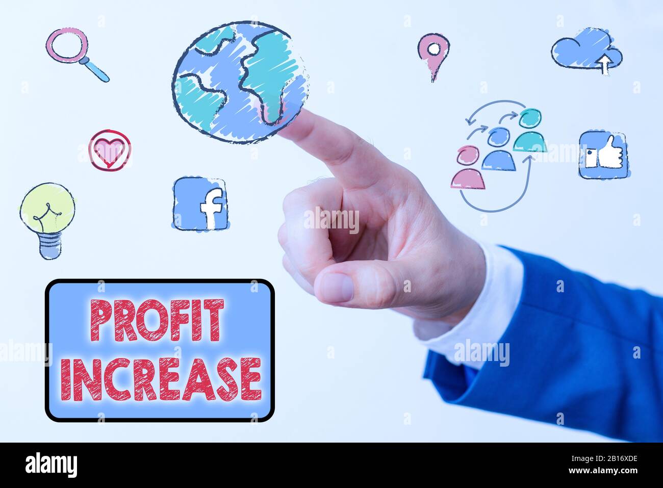 Conceptual hand writing showing Profit Increase. Concept meaning the ...