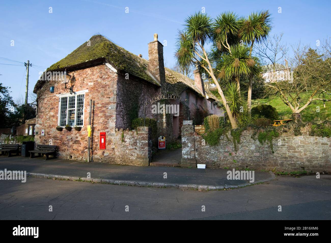 The Old School House In Cockington Village Devon England UK Stock Photo ...
