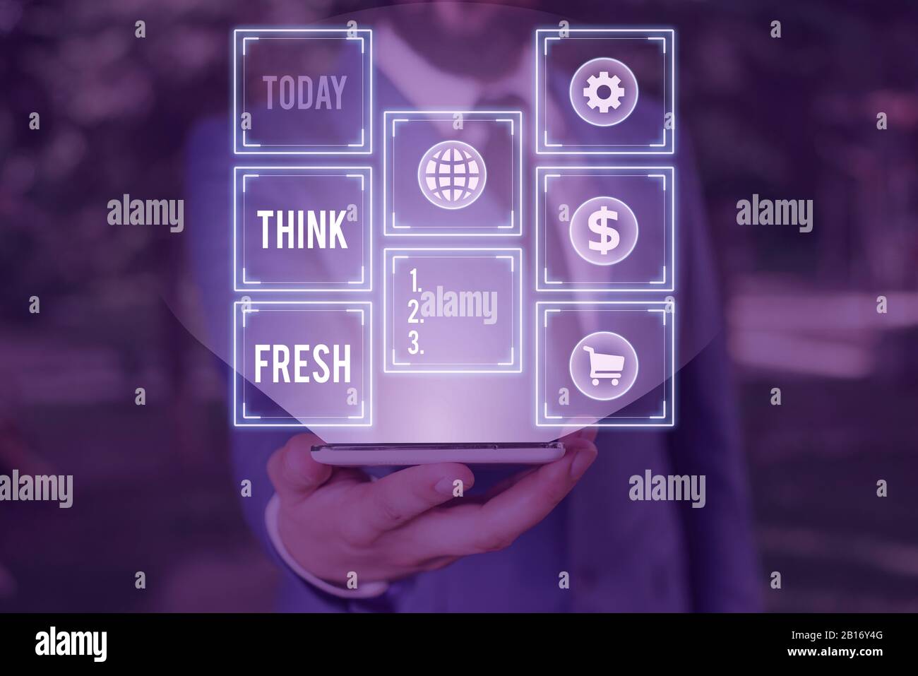 Handwriting text writing Think Fresh. Conceptual photo Thinking on ...