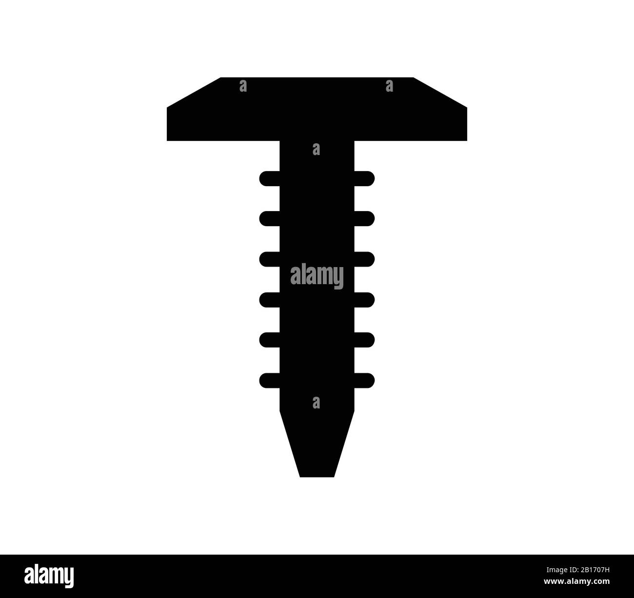 screw icon illustrated in vector on white background Stock Vector Image ...