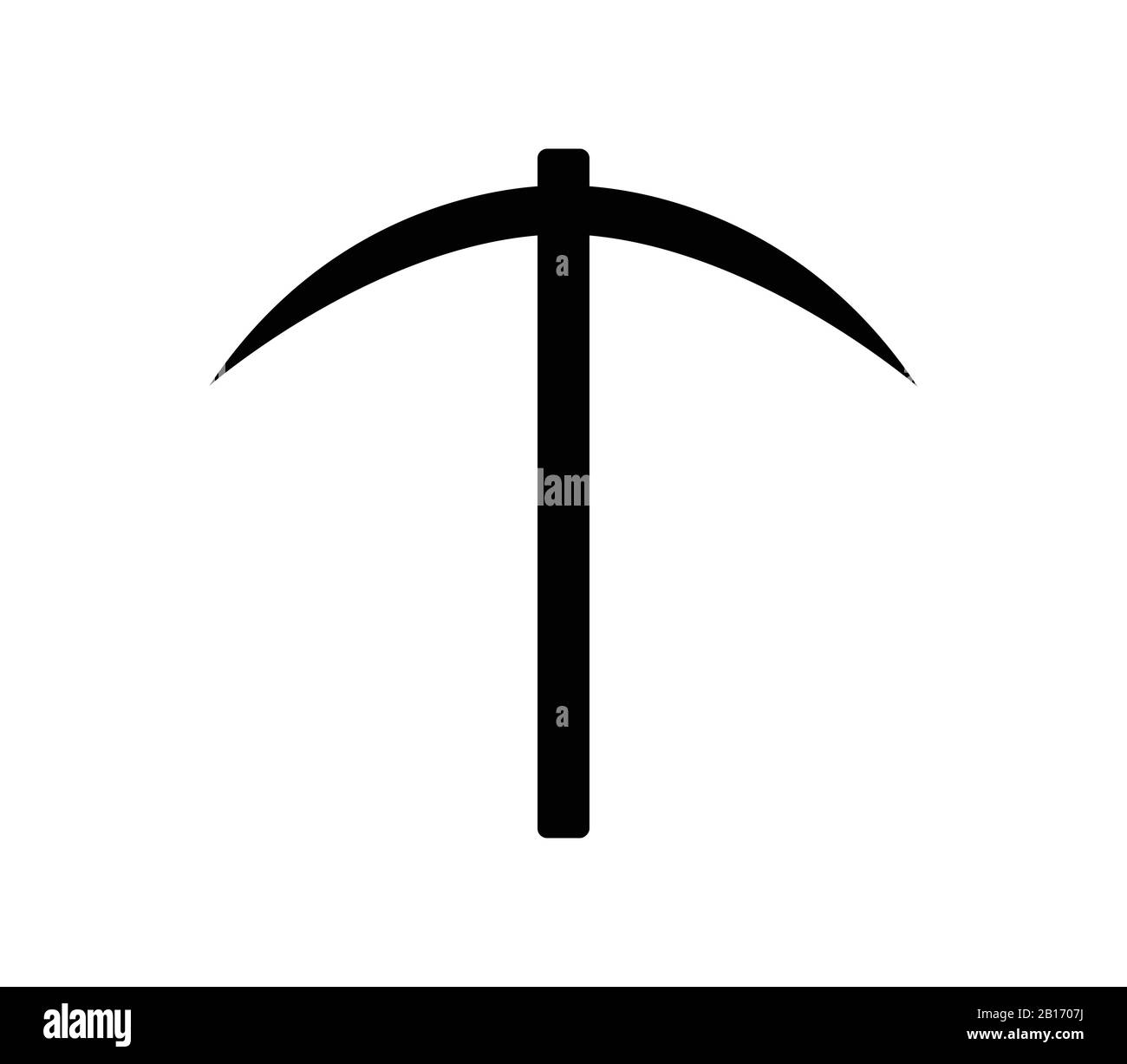pickaxe icon illustrated in vector on white background Stock Vector ...