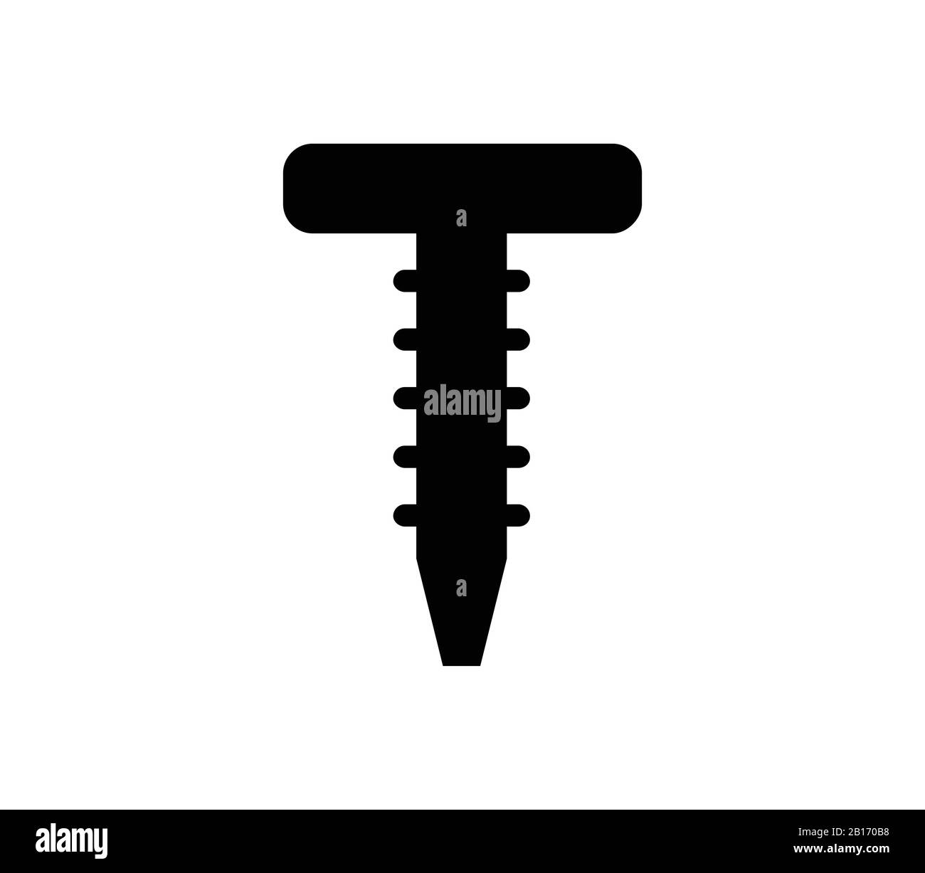 screw icon illustrated in vector on white background Stock Vector Image ...