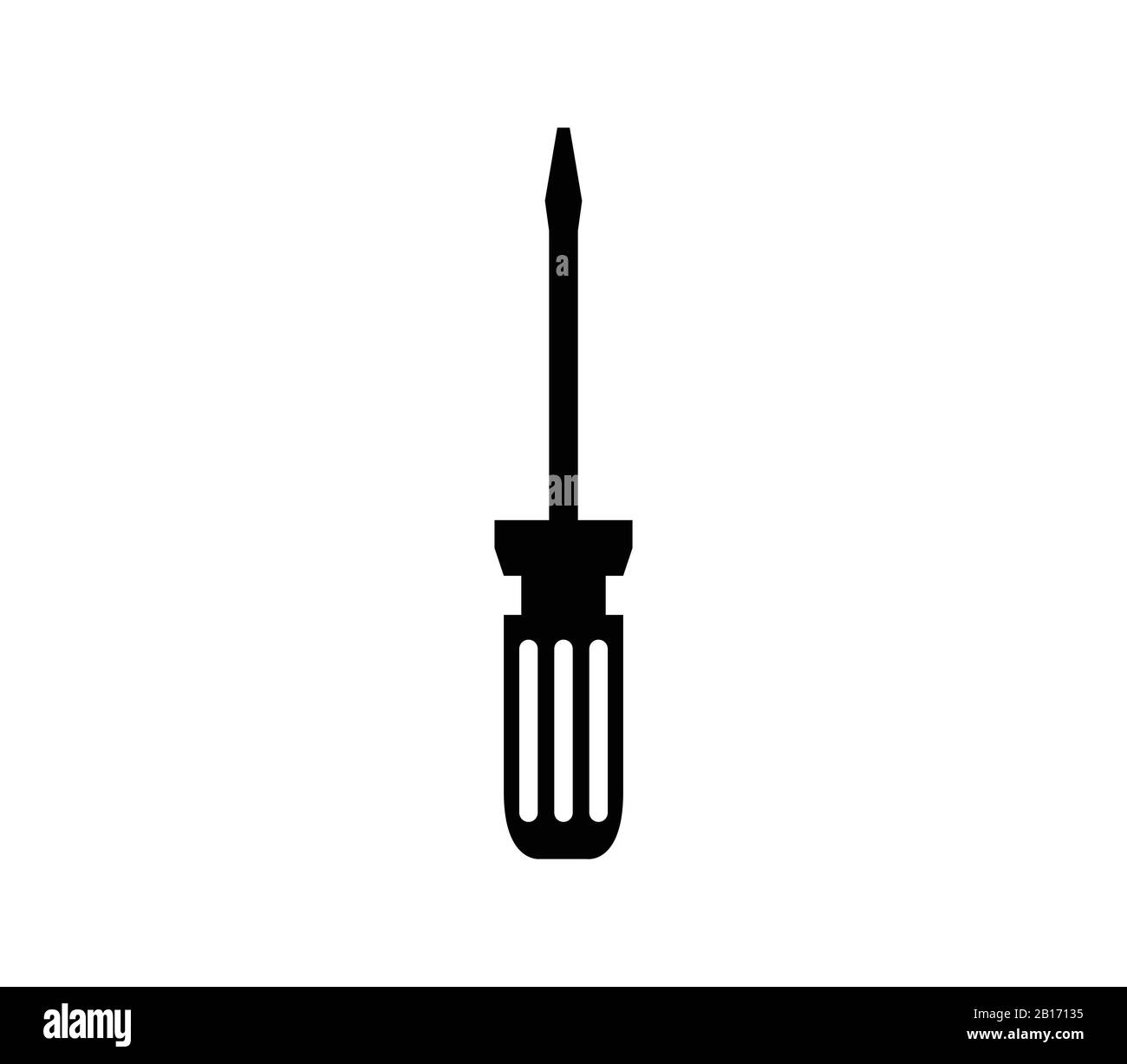 screwdriver icon illustrated in vector on white background Stock Vector ...