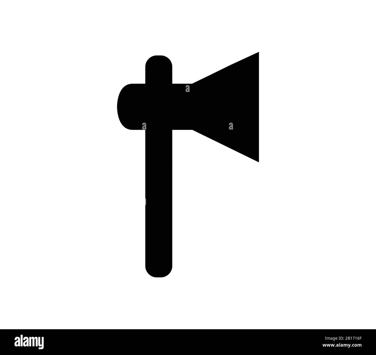 ax icon illustrated in vector on white background Stock Vector Image ...