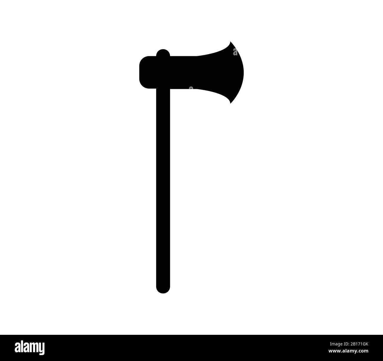 ax icon illustrated in vector on white background Stock Vector Image ...