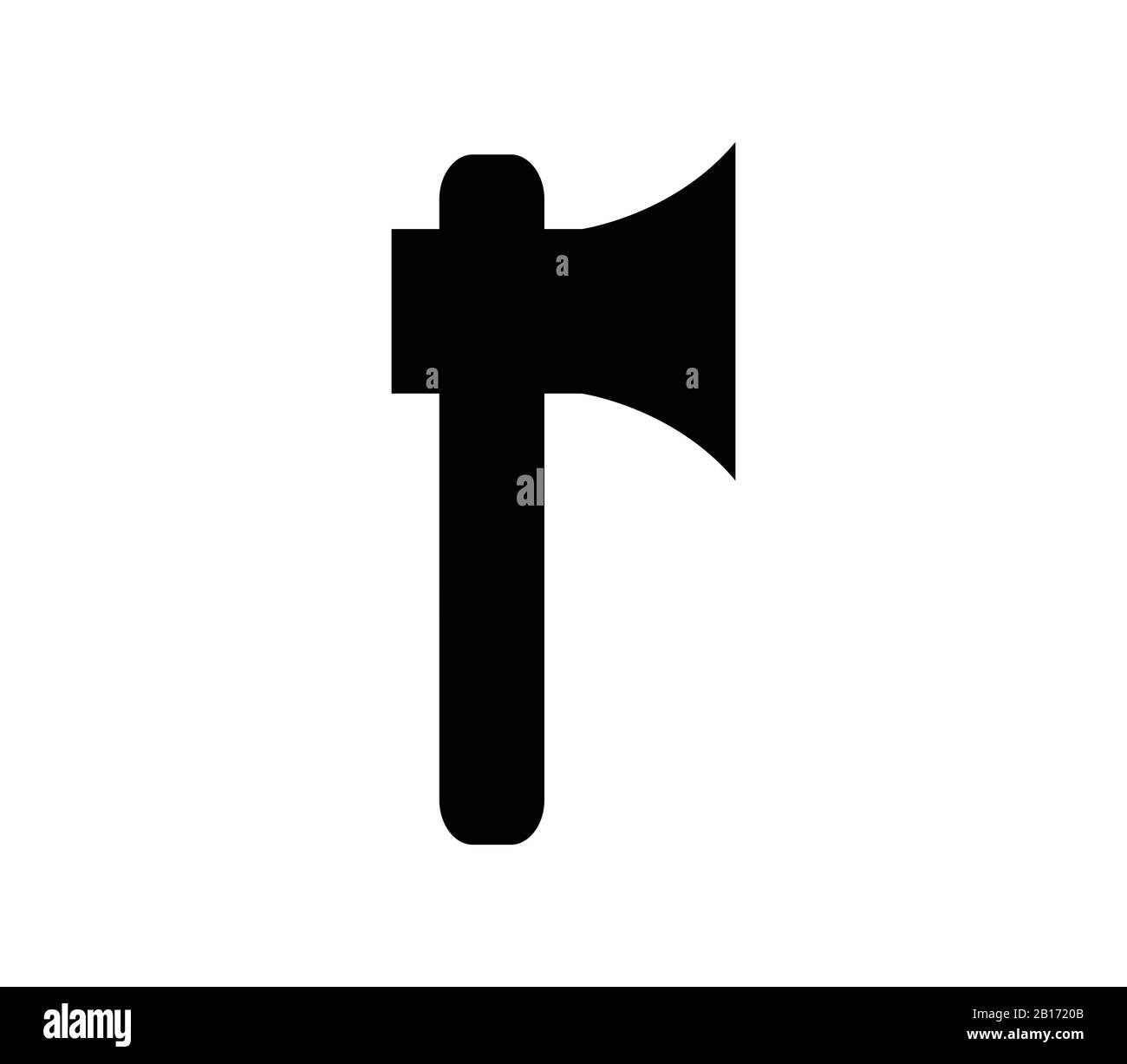 ax icon illustrated in vector on white background Stock Vector Image ...