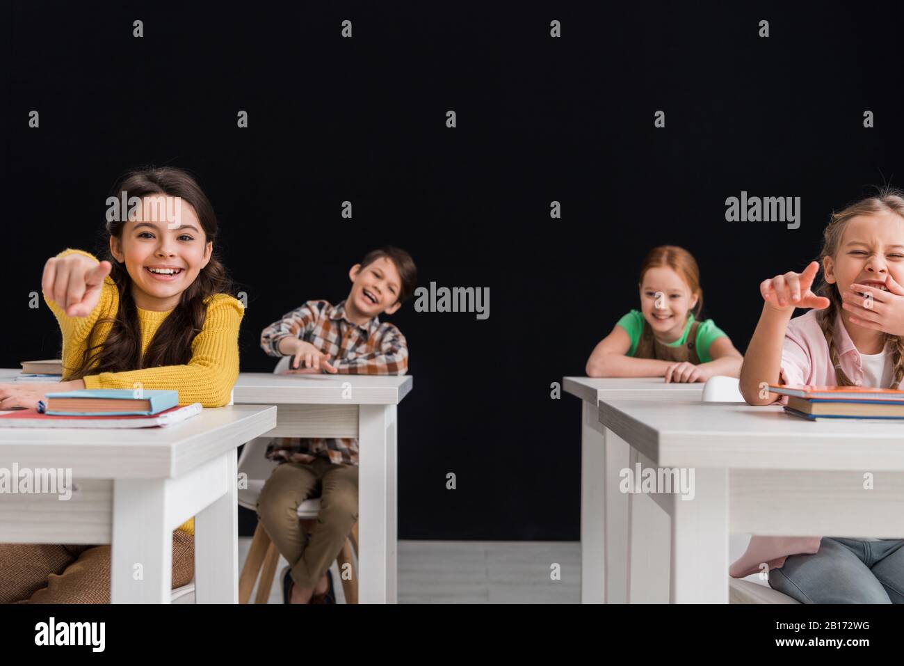 Girls bully laughing hi-res stock photography and images - Alamy