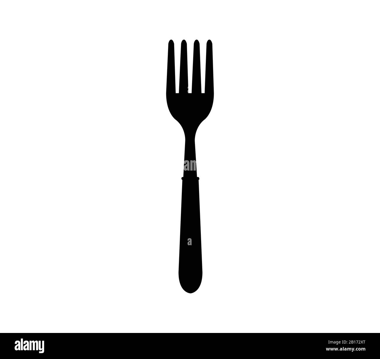 fork icon illustrated in vector on white background Stock Vector Image ...