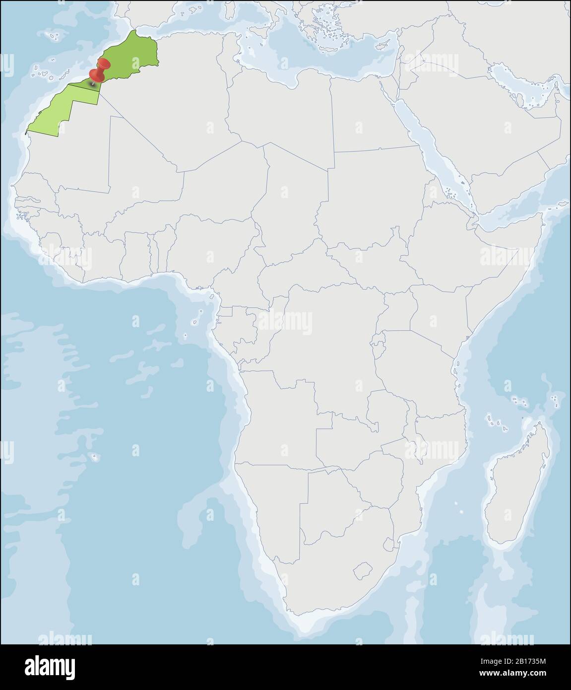 Morocco Africa Map