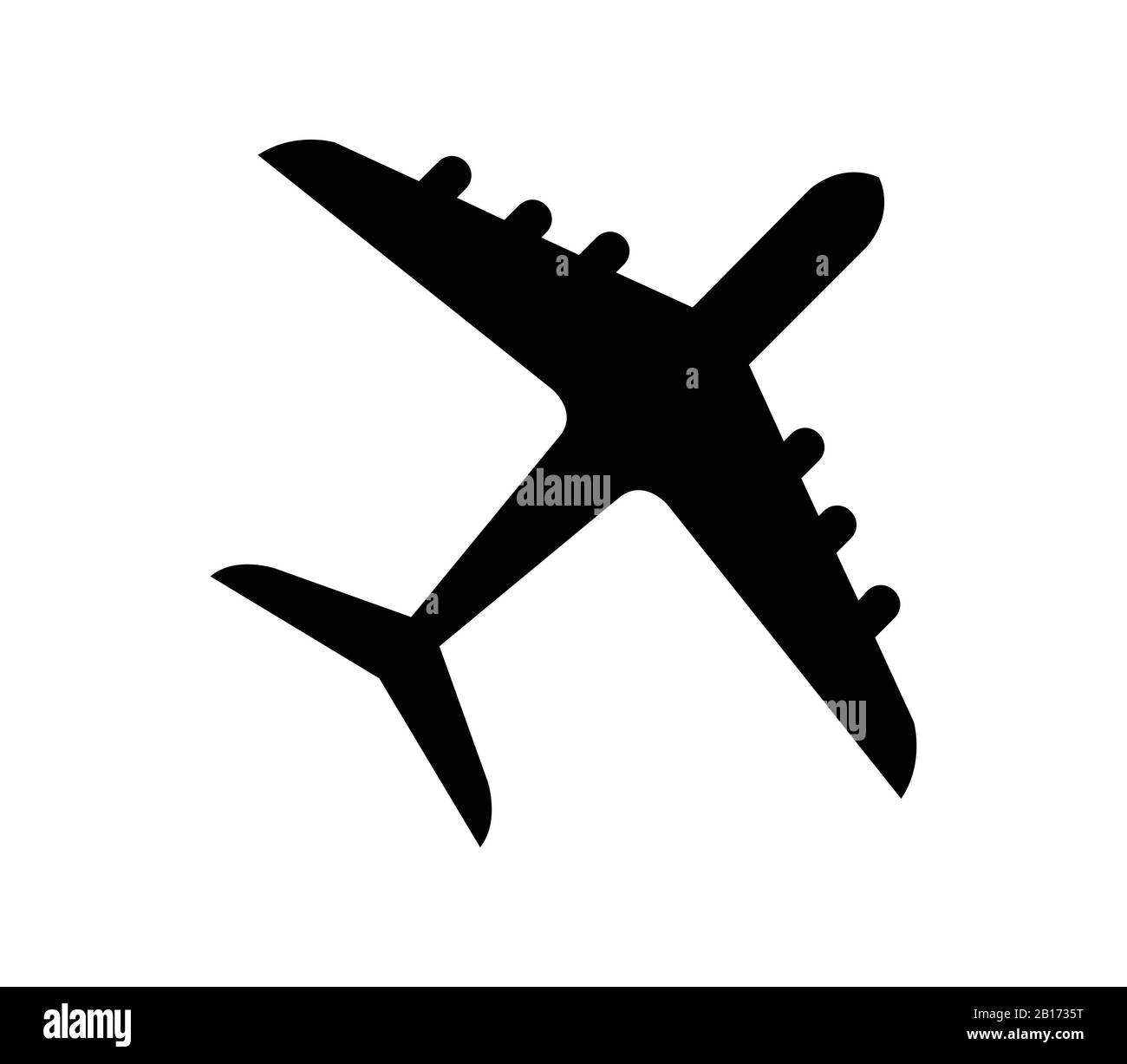 airplane icon illustrated and colored in vector on white background ...