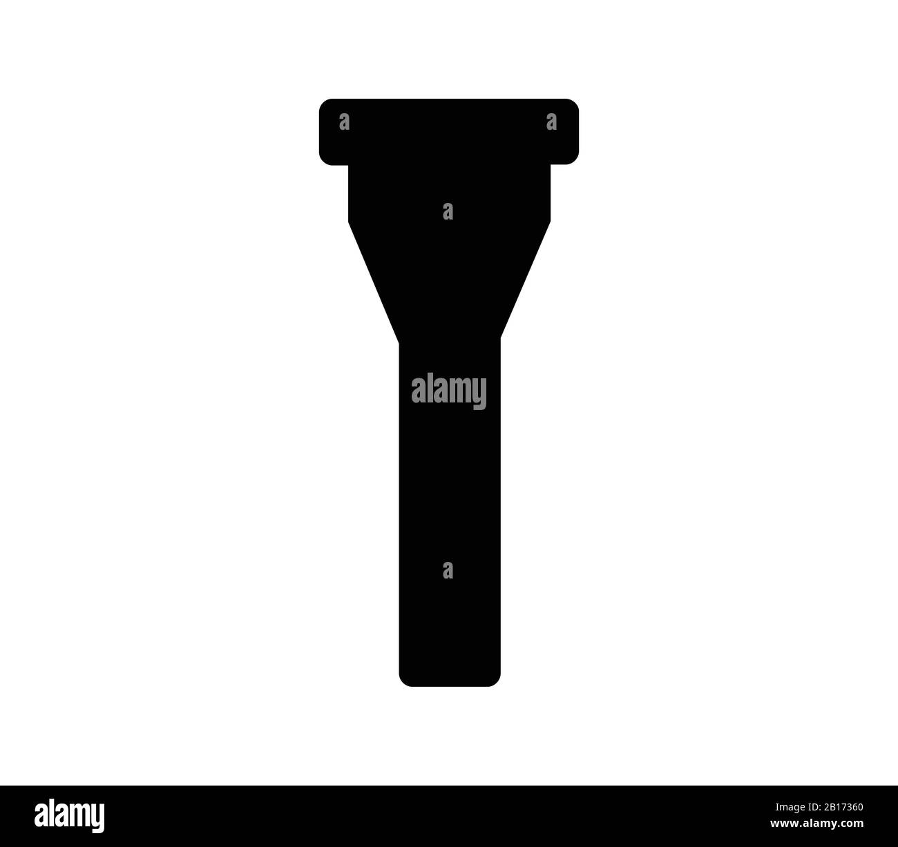 torch icon illustrated in vector on white background Stock Vector Image ...