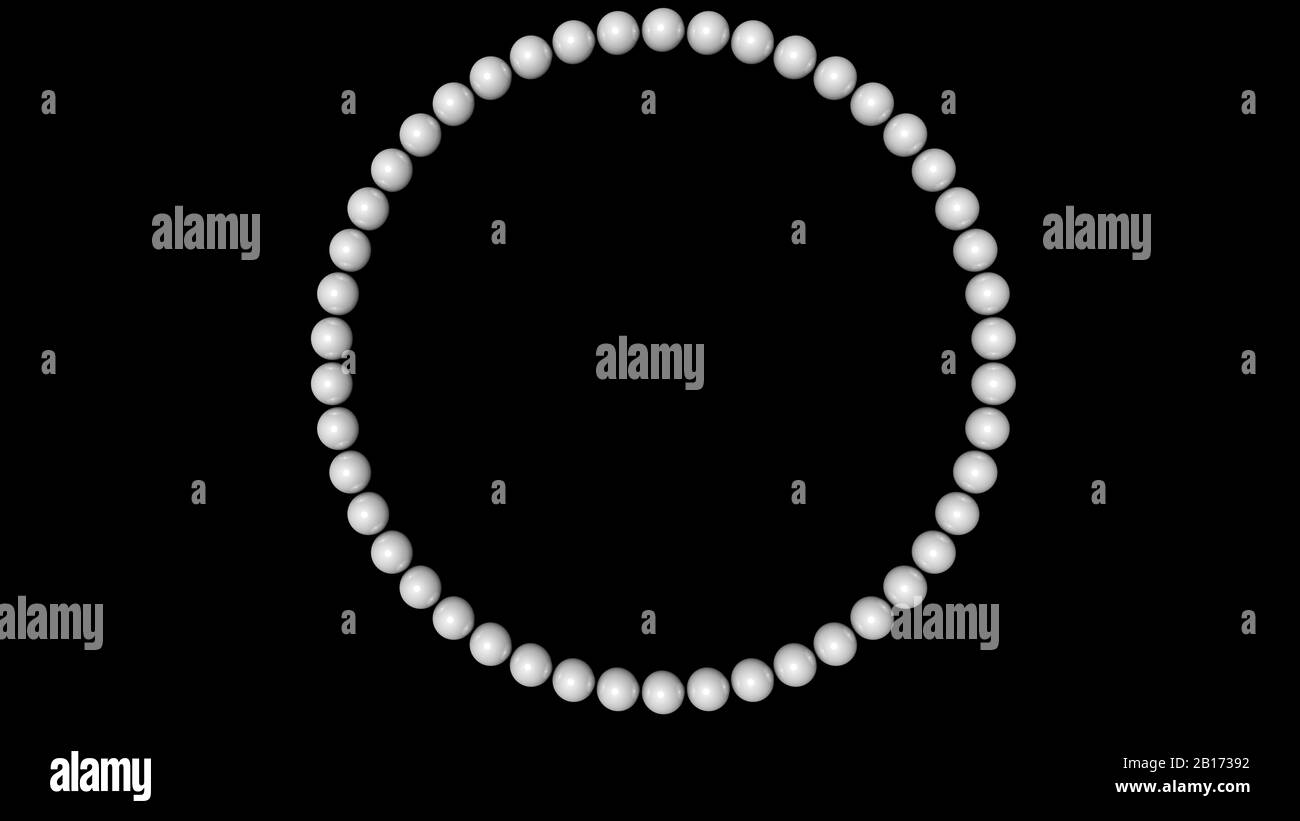 3d rendering of white flying sphere isolated on a black background ...