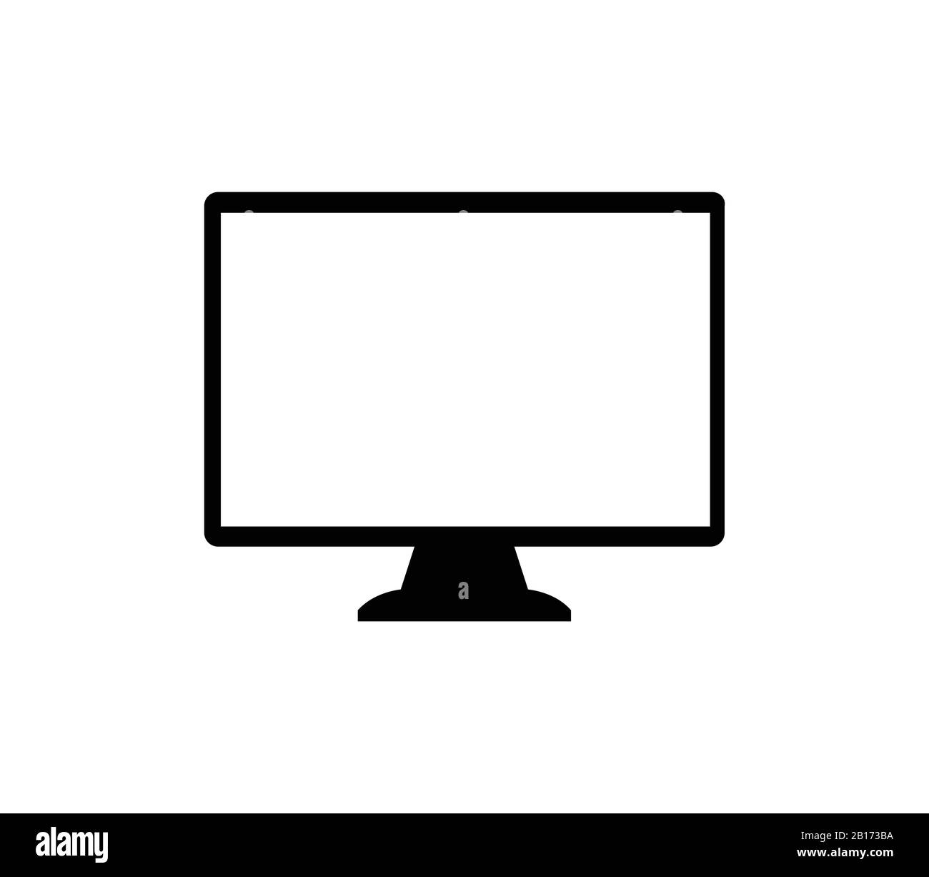 computer icon illustrated in vector on white background Stock Vector ...