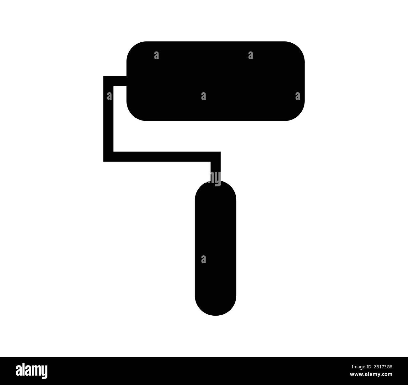 roller icon illustrated in vector on white background Stock Vector ...