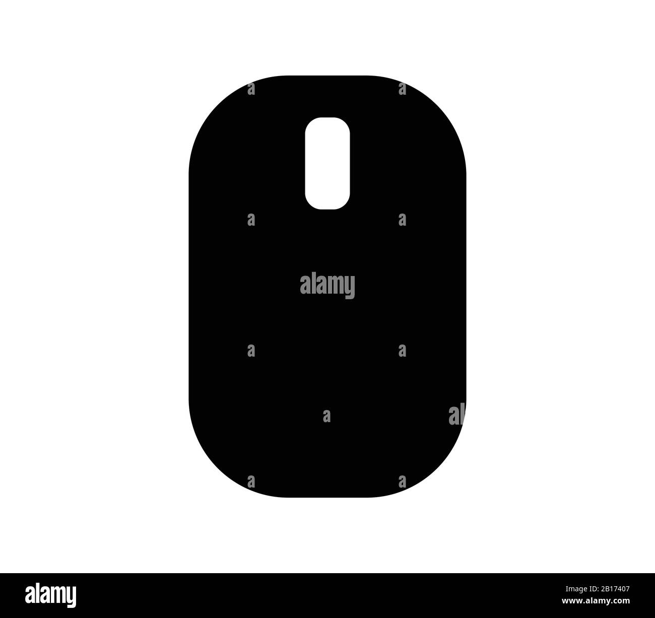 illustrated and colored mouse icon in vector on white background Stock ...