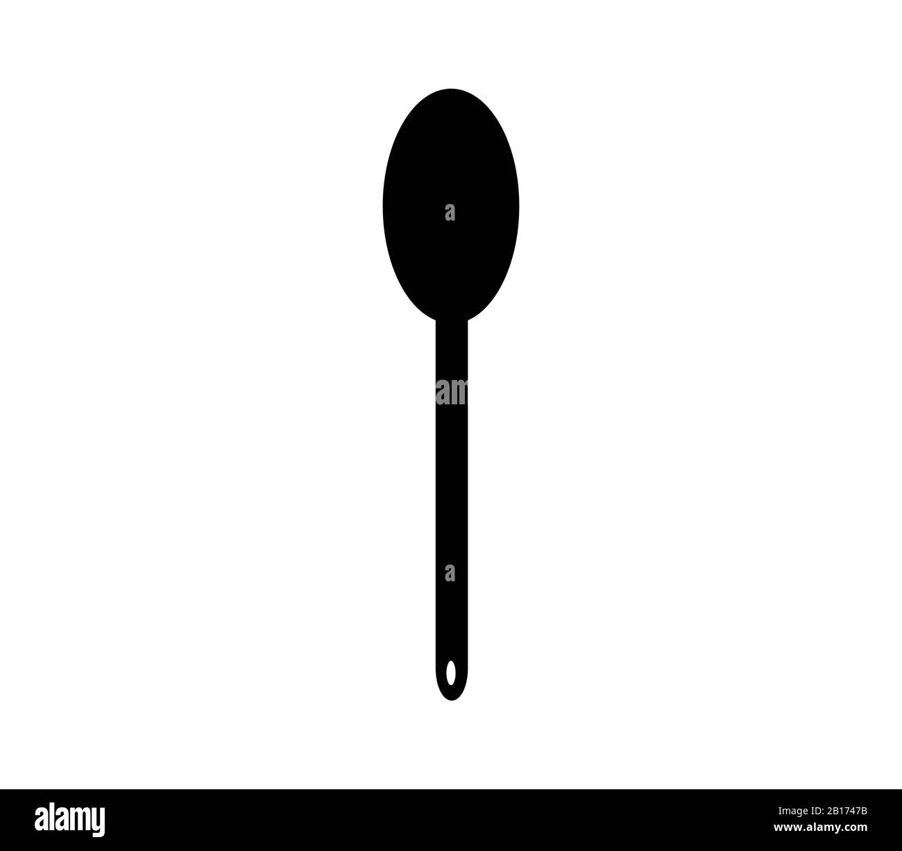 spoon icon illustrated in vector on white background Stock Vector Image ...