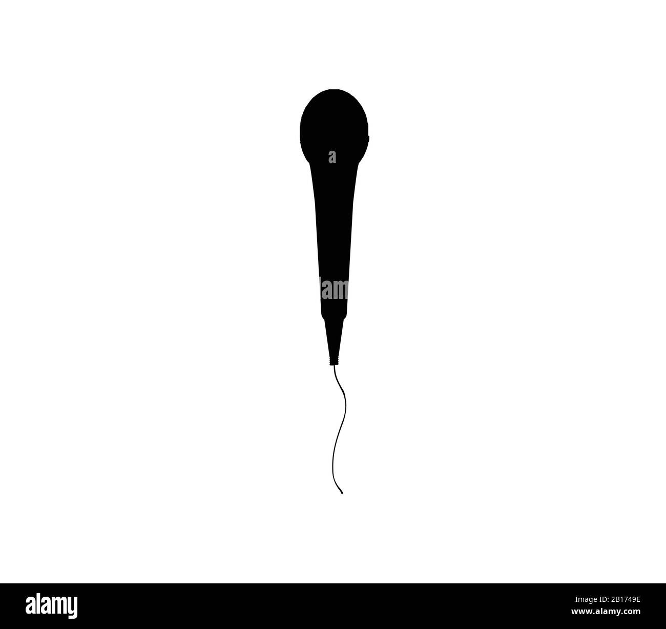 microphone icon illustrated in vector on white background Stock Vector ...